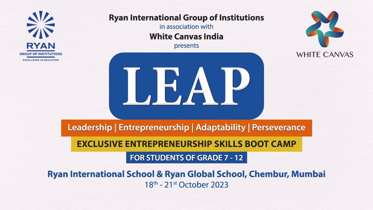 Ryan LEAP Boot Camp 2023 at Ryan International school & Ryan Global ...