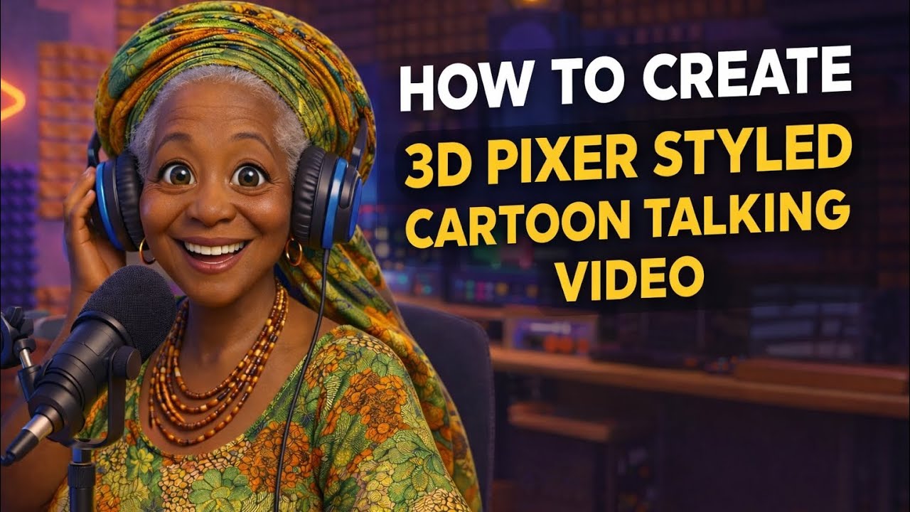 AI Tutorial: Create 3D Pixar-Style Cartoon Talking Videos Fast - YouTube