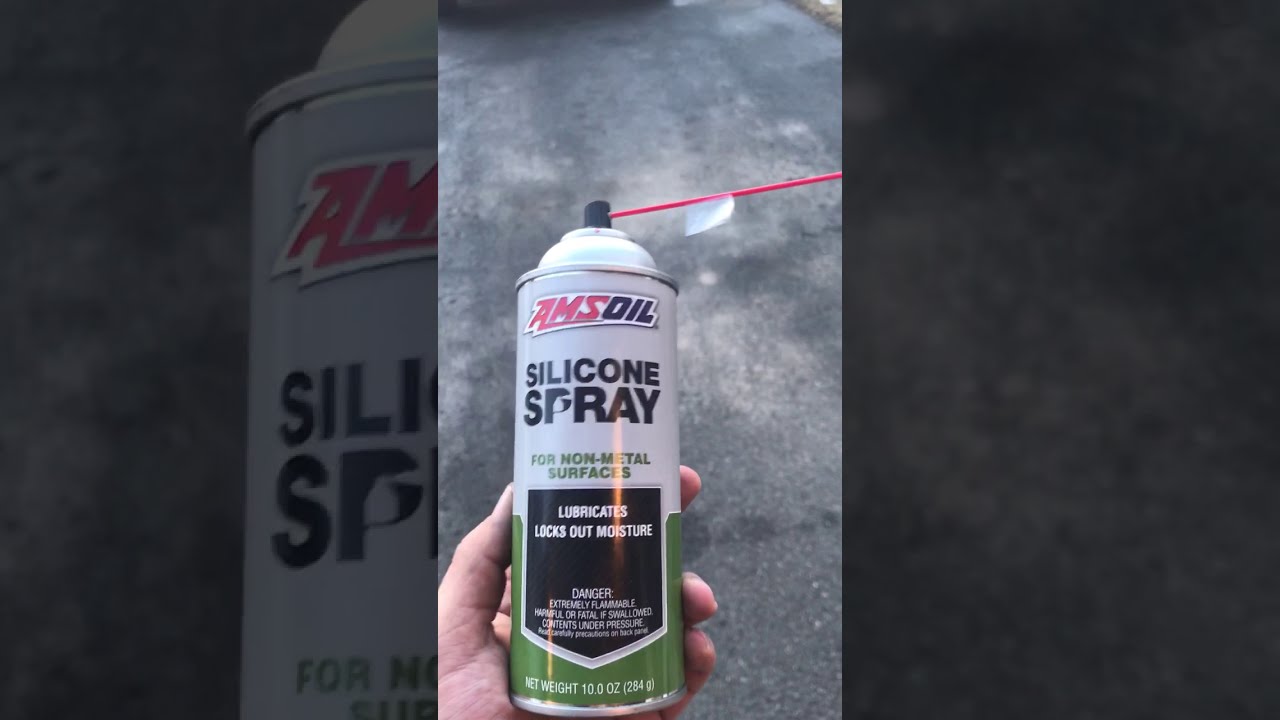 Applying Amsoil Silicone Spray - YouTube