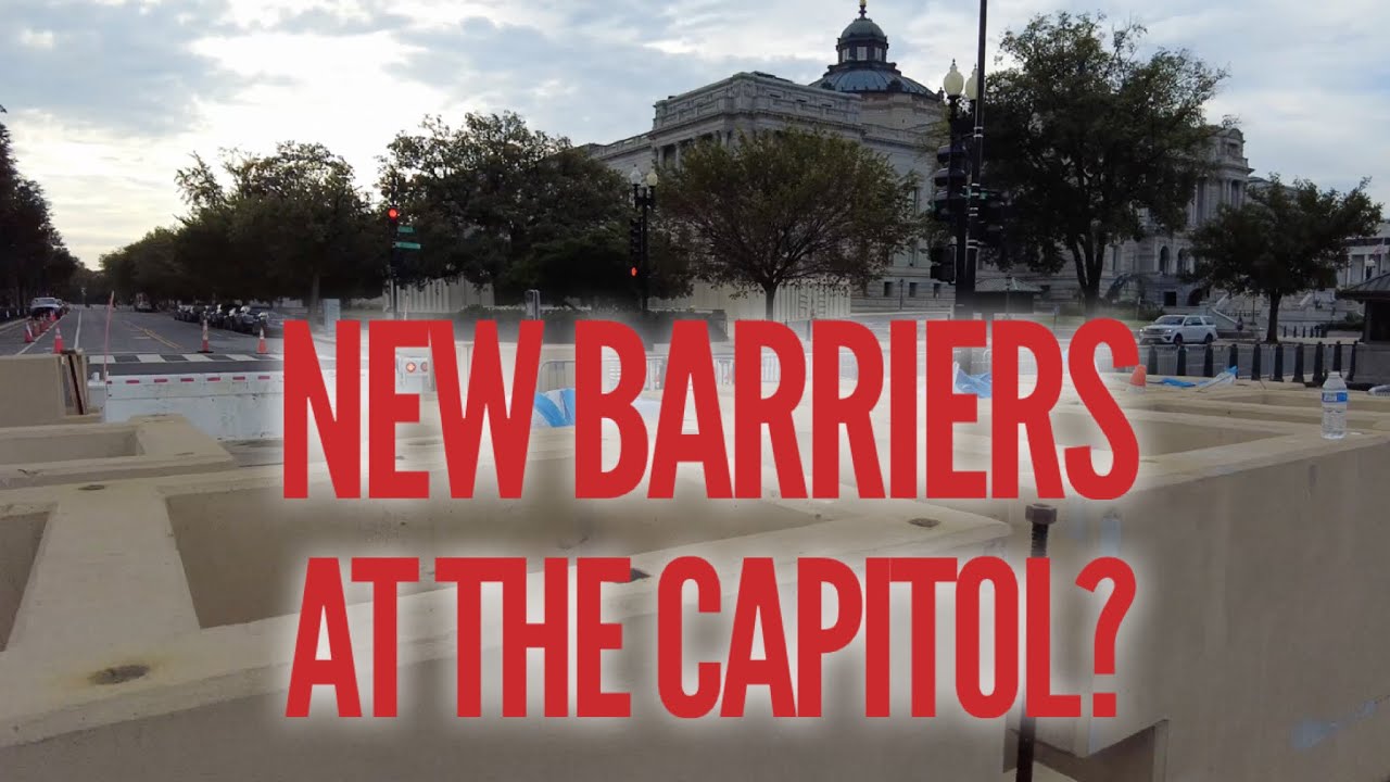 Why are concrete barriers up at the US Capitol today? - YouTube