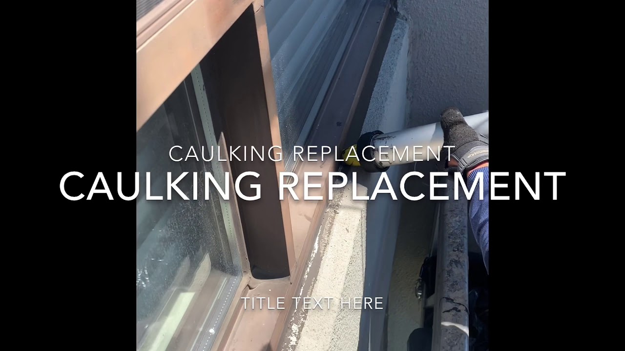 Re-caulking windows - YouTube