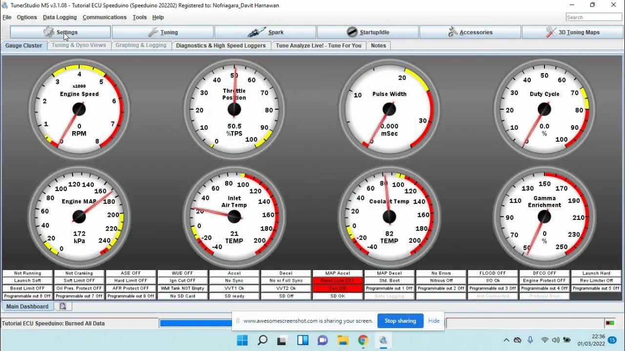 Cara Tuning Ecu Speeduino - YouTube