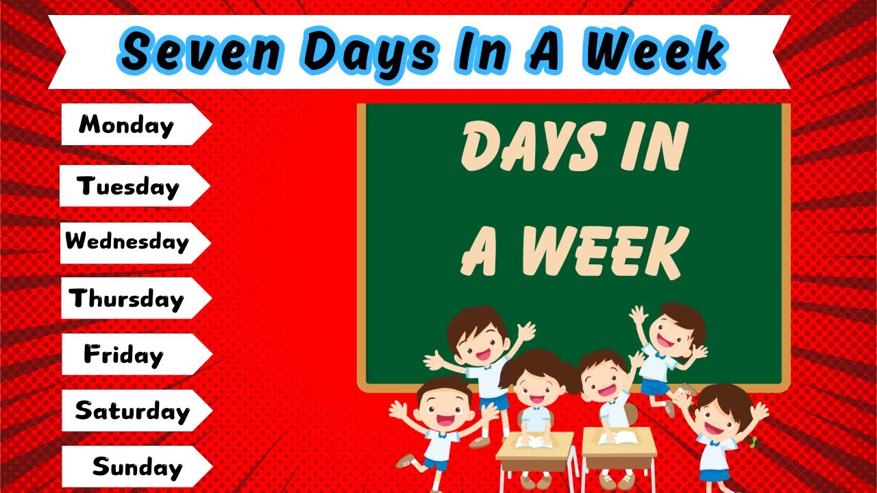 Days of the week for kids | How Many Days In A Week? | Learn Days ...