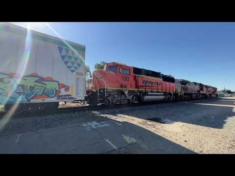 BNSF manifest with BNSF warbonnet - YouTube