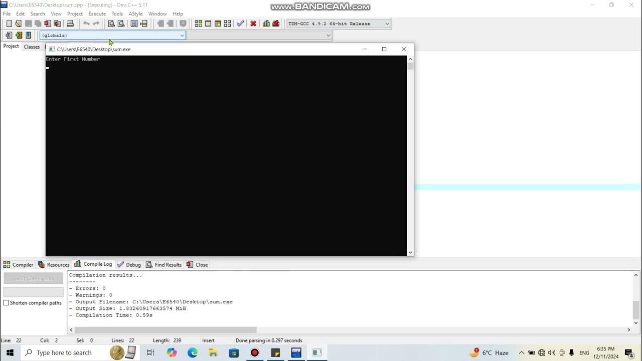 How we Program Run in Dev C++ || How to Use Dev C++ for Windows - YouTube