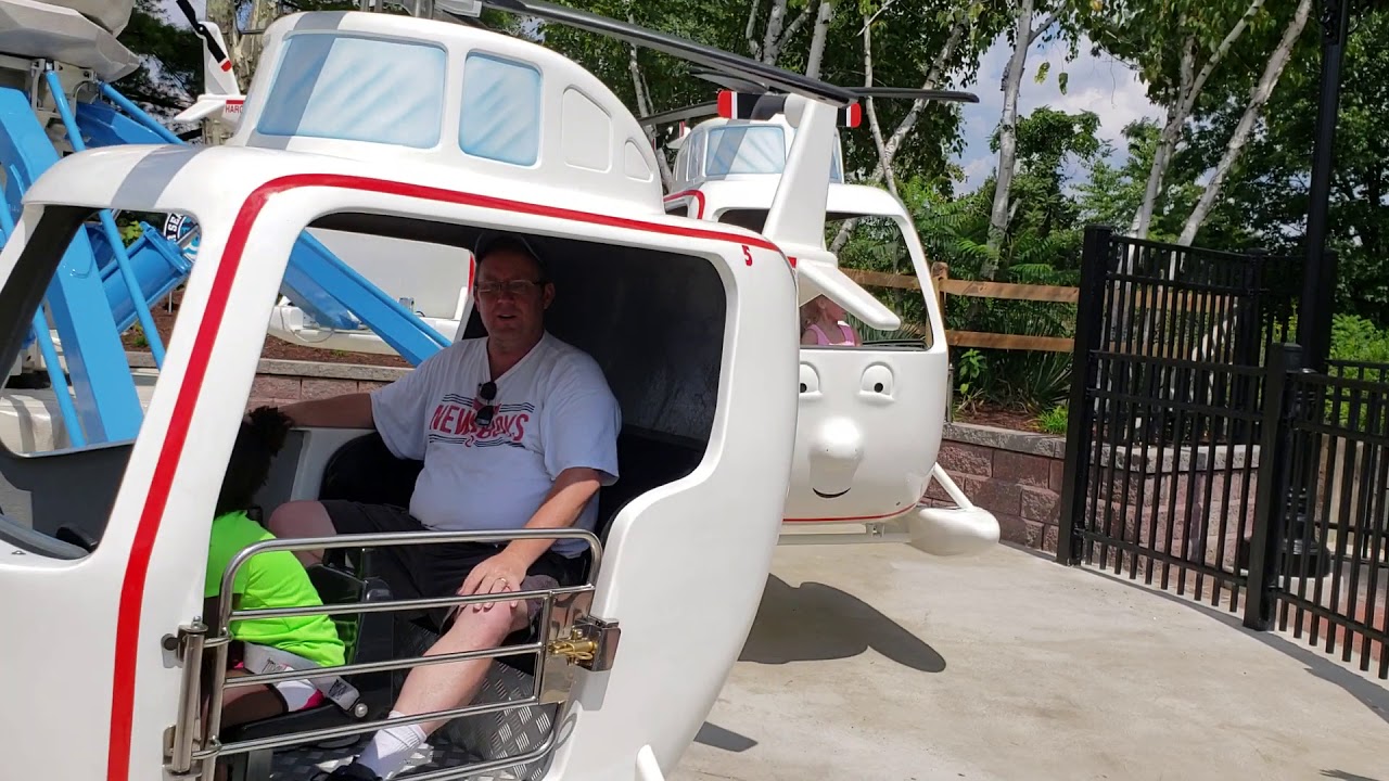 Our Visit to Kennywood Amusement Park Thomas Town Helicopter Ride - YouTube