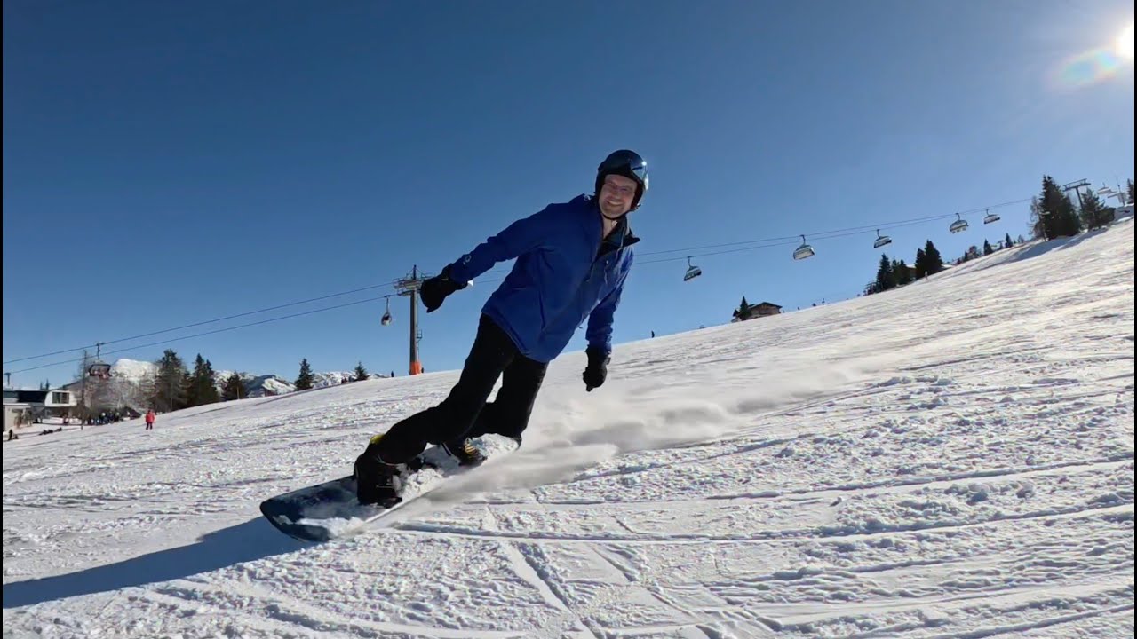 Ski Power, 3. Tag, SNOWBOARD fahren lernen - YouTube