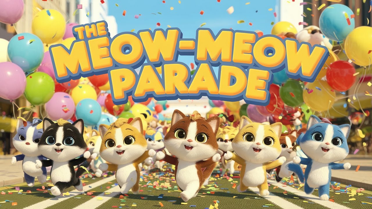 The Meow Meow Parade | Cute Cat Song - YouTube