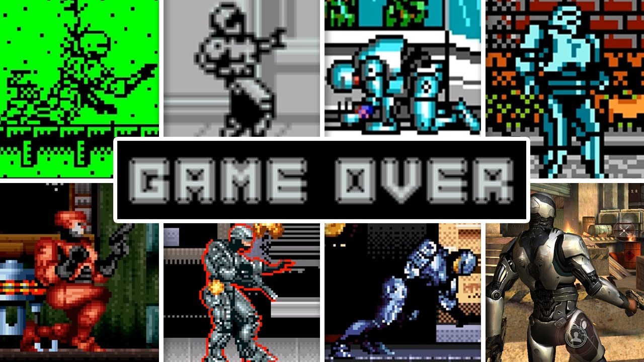Evolution Of RoboCop Games Death Animations & Game Over Screens - YouTube
