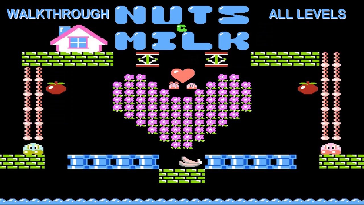 Nuts & Milk NES Walkthrough - Full Game - Nintendo - Famicom FC - YouTube