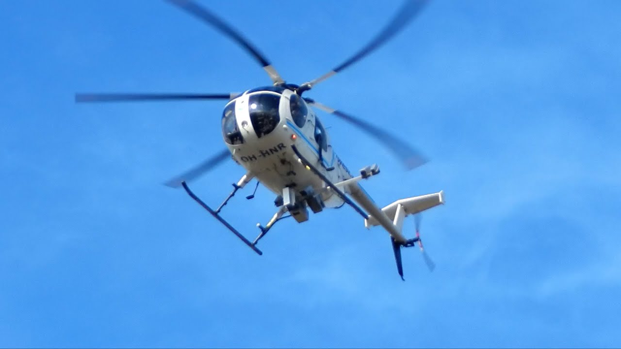 Hughes 369 D in my sky - YouTube