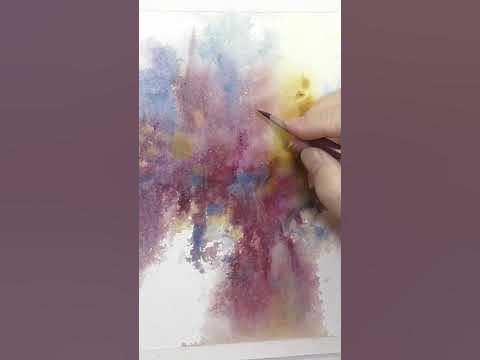 Using Watercolor Pencils for Your Line over Wash - YouTube