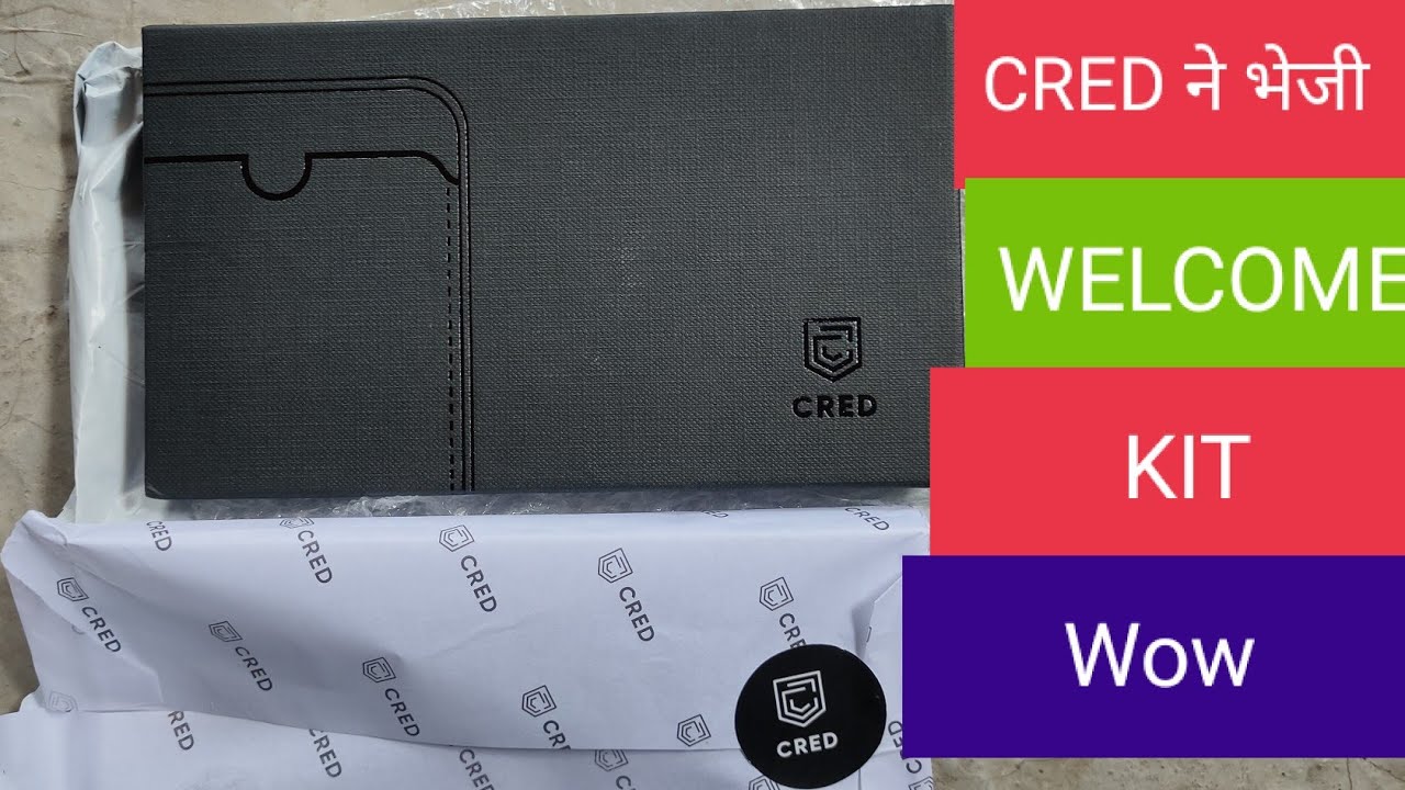 #CRED#WALLET#WELCOME KIT#UNBOXING#CRED#ने भेजी वेलकम किट wow# - YouTube