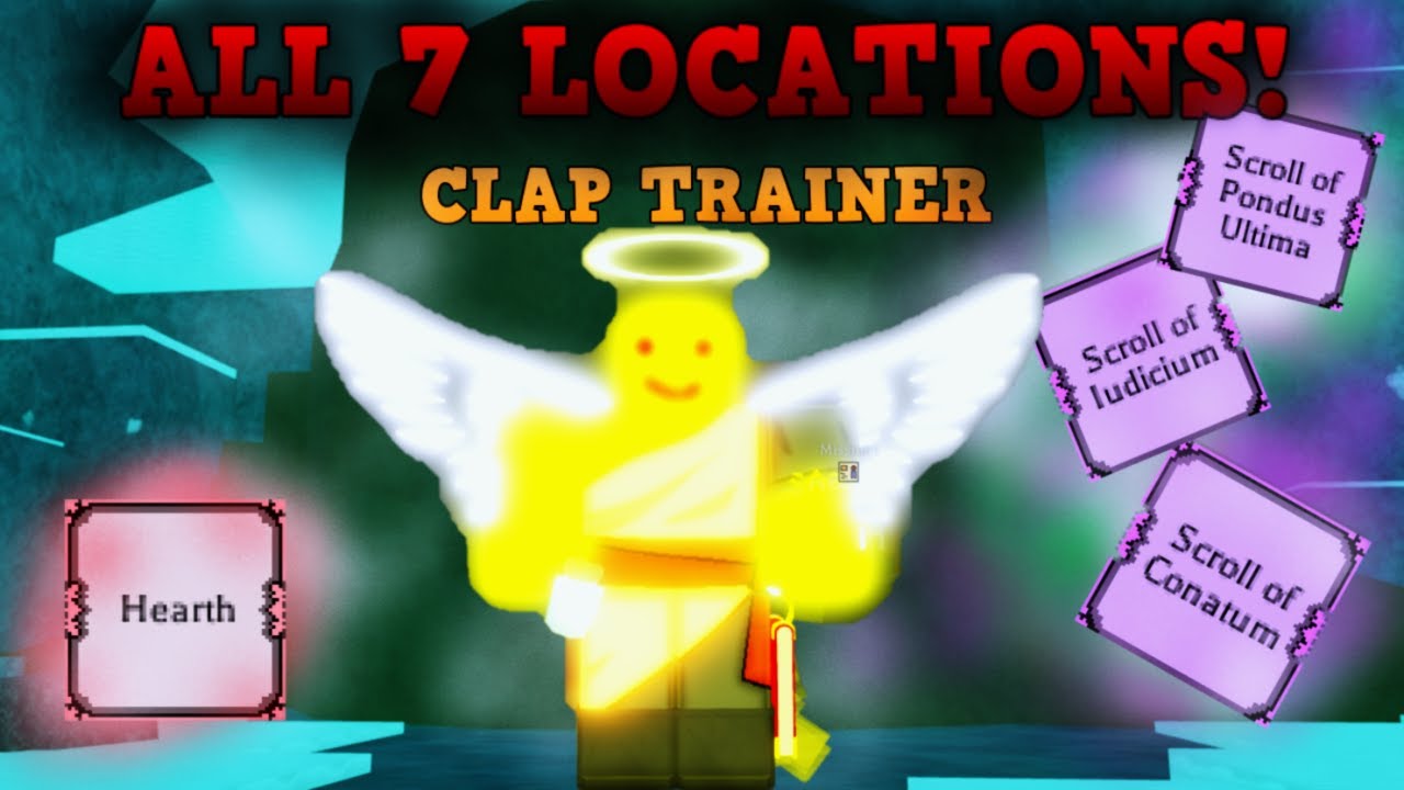All 7 Clap Trainer Location (SNAP SPELL TRAINER) | RogueBlox - YouTube