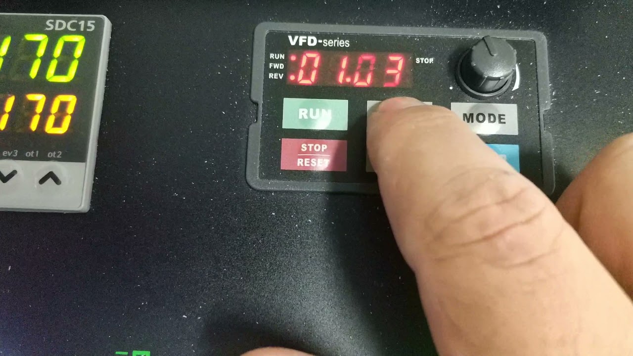 DELTA VFD SÜRÜCÜ START STOP MODU VE ENERJİ KESİNTİ MODU - YouTube