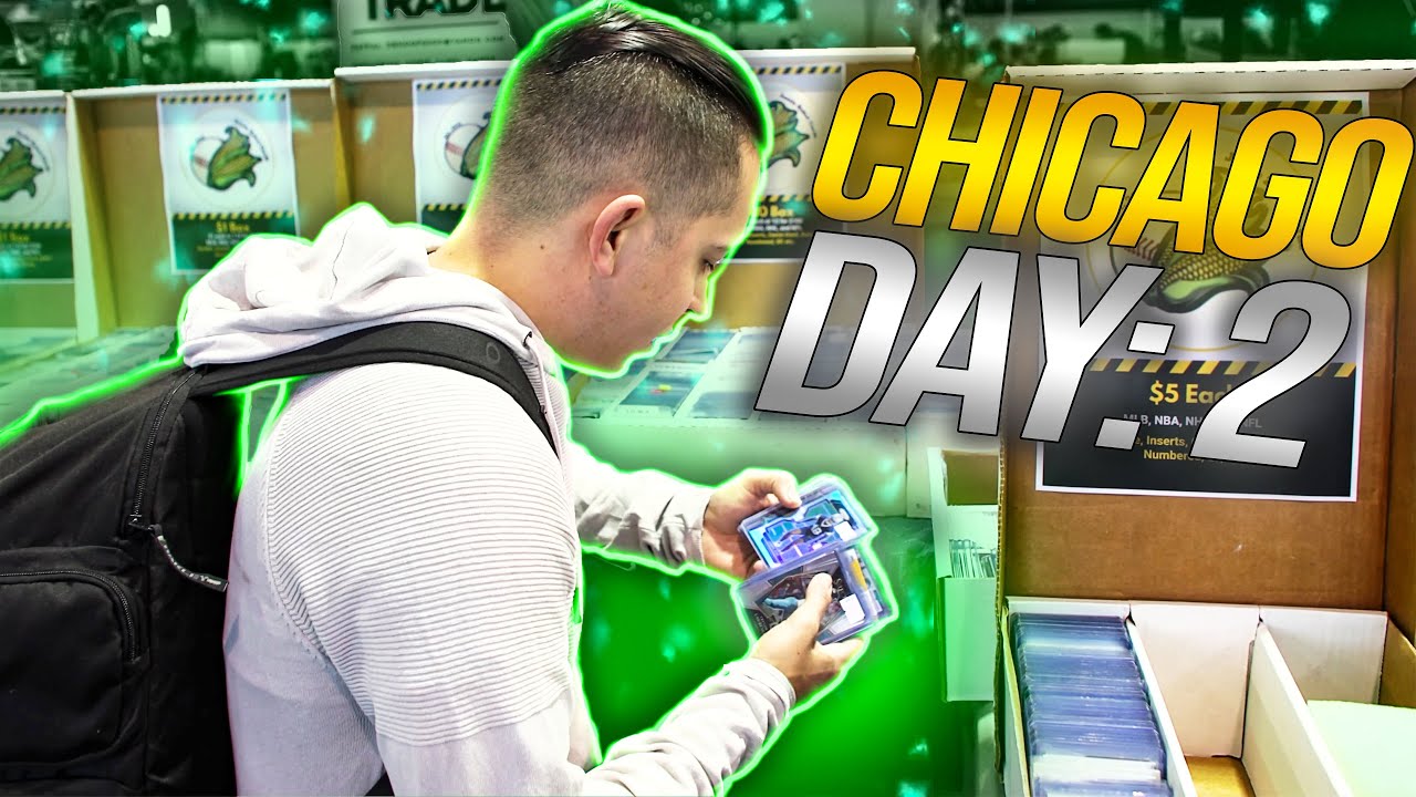 A FULL DAY OF BUYING SPORTS CARDS 💰 Chicago Card Show Vlog: Day Two ...