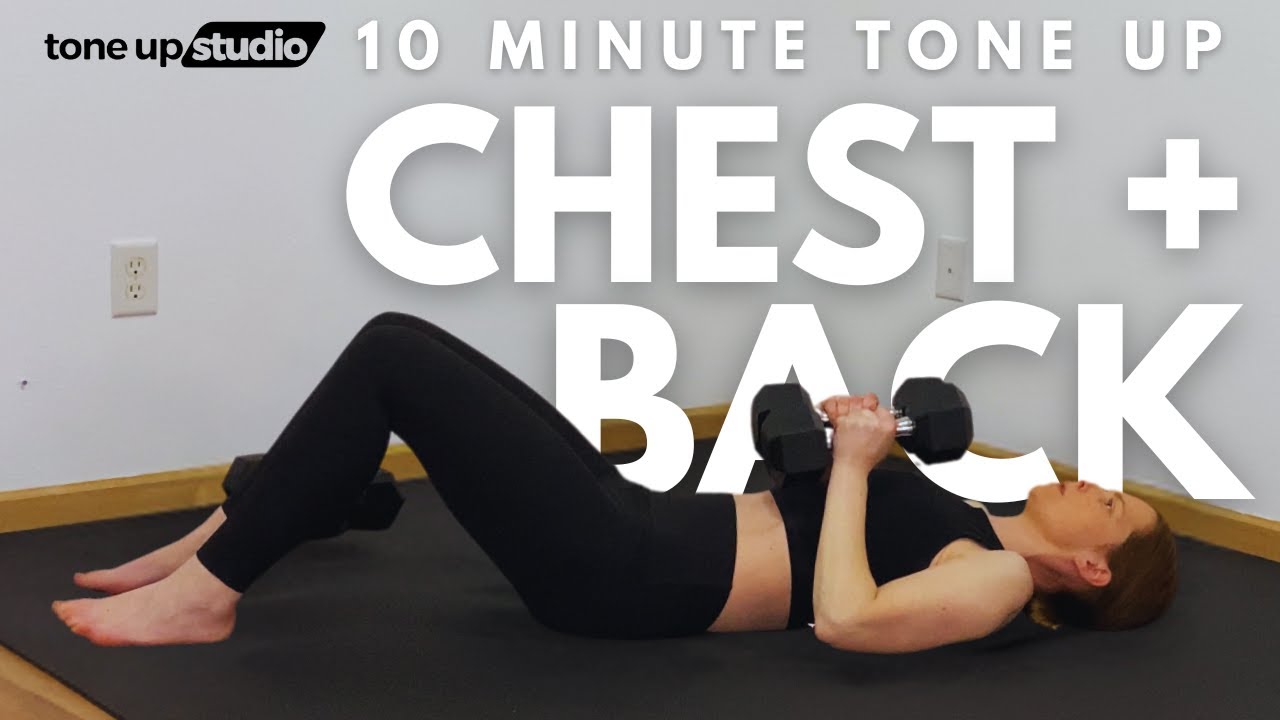 10 Minute 30 Day Tone Up Challenge Chest and Back Tone Up - YouTube