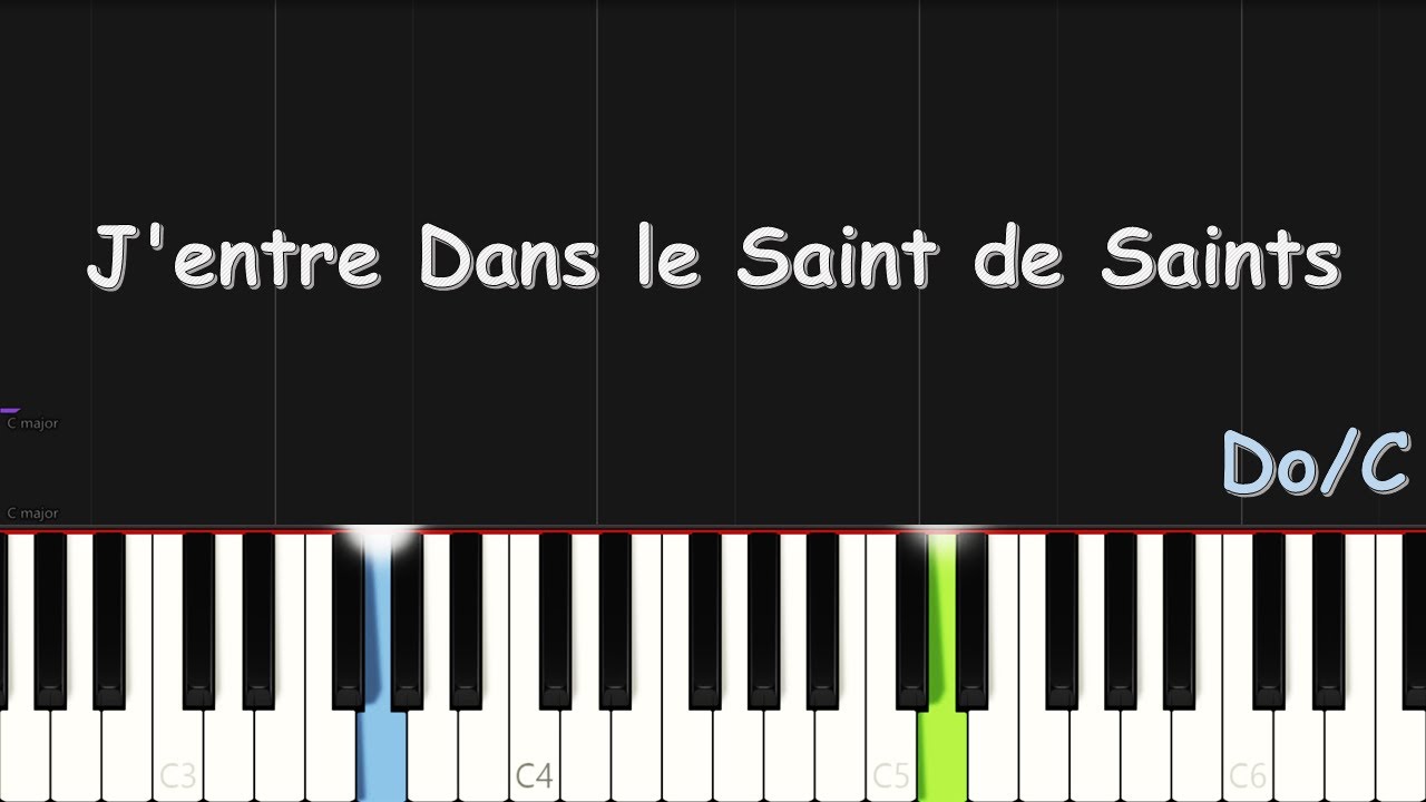 J'entre Dans le Saint de Saints | EASY PIANO TUTORIAL BY Extreme Midi - YouTube