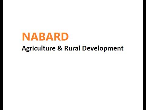 Agriculture & Rural Development Nabard Lecture-1 - YouTube