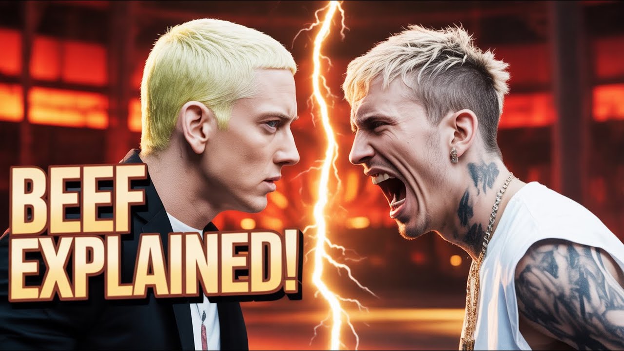 Eminem vs Machine Gun Kelly BEEF Explained - YouTube