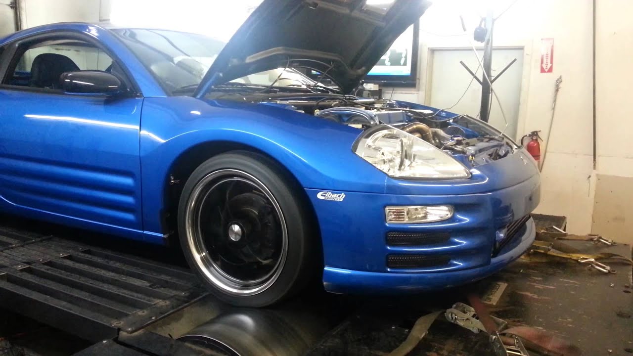 2.4lr 4g63 3g eclipse dyno run #2 - YouTube