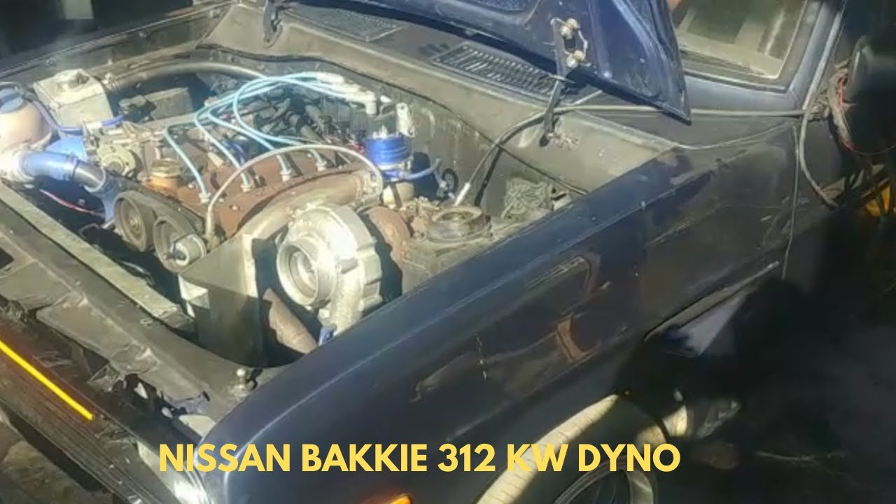 Nissan 1400 4AGE Bakkie with 1600 16valve Big Turbo power on the dyno ...