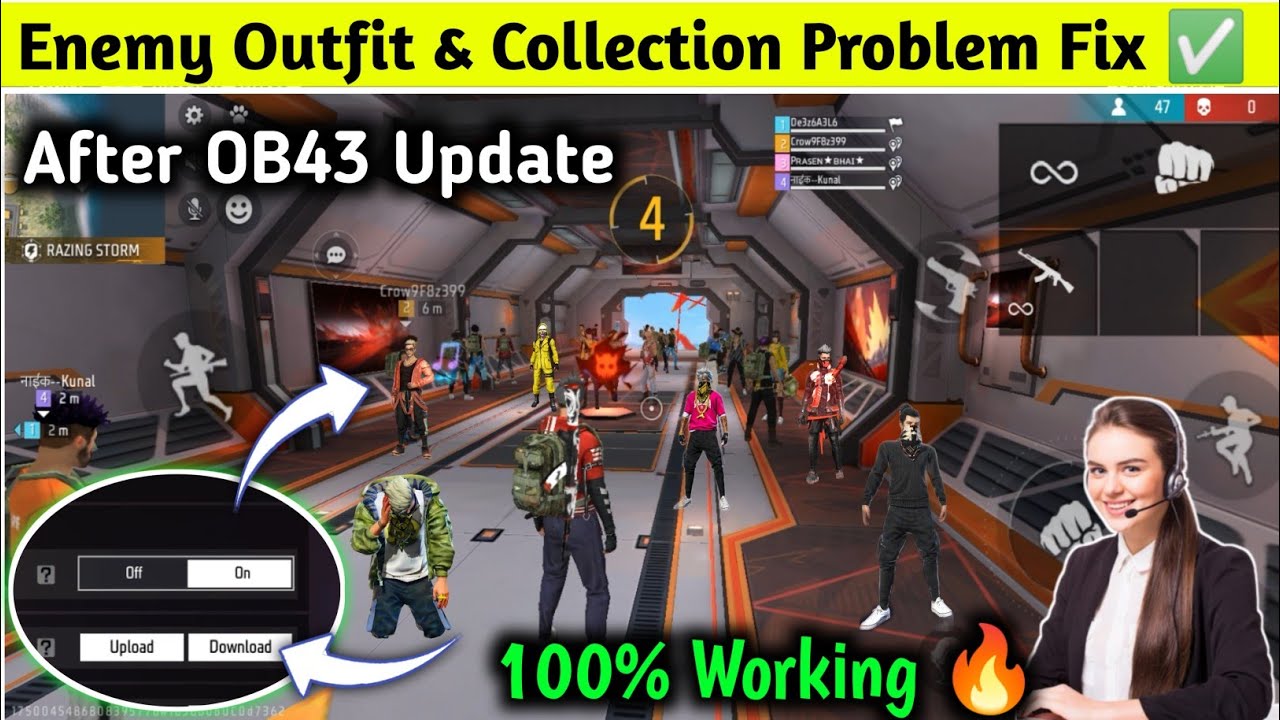 Enemy Dress Not Showing | free fire enemy outfit not showing problem | Enemy Gun Skin Not ...