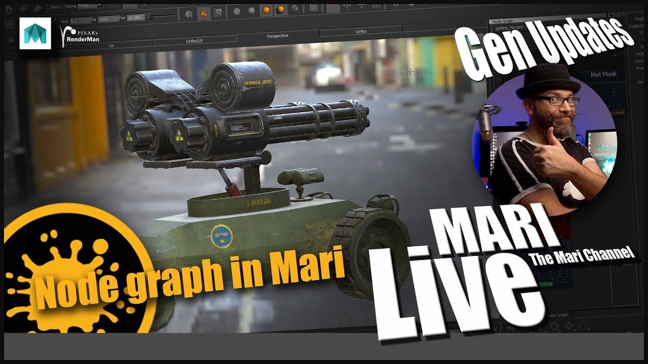 Mari : Live node based texturing | Gen updates | ( Ep 21) - YouTube