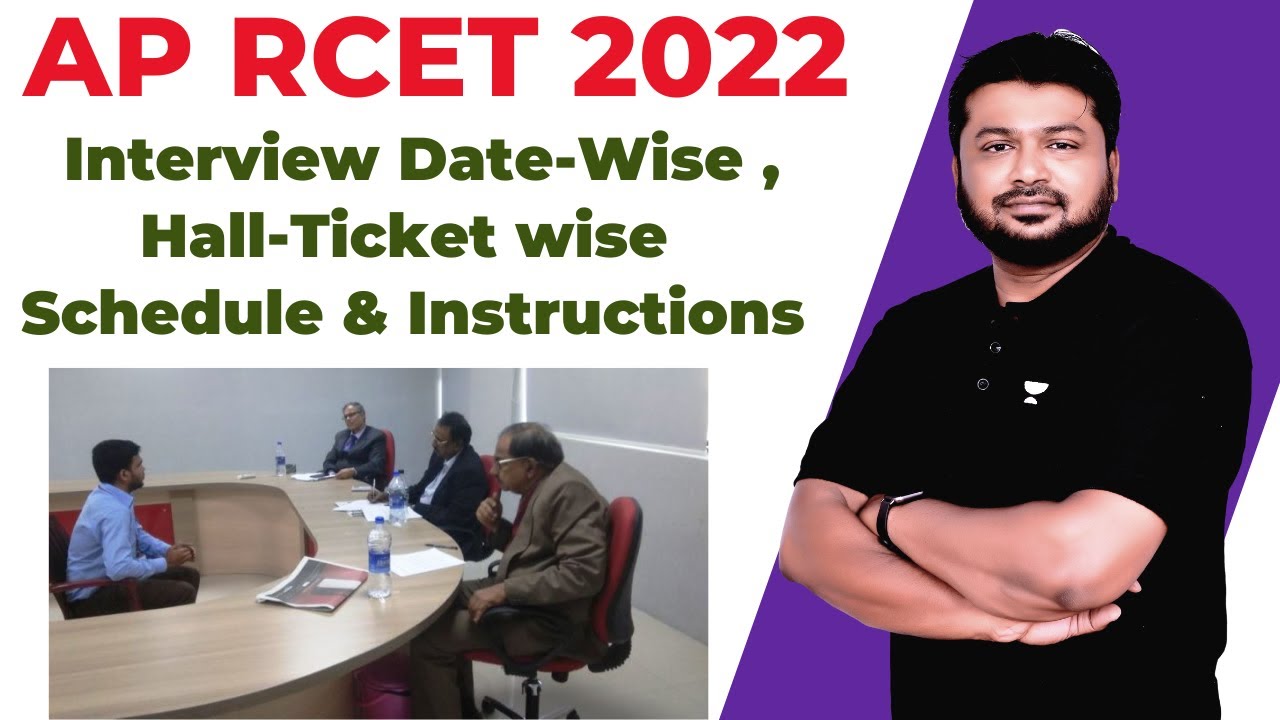 Interview Date-Wise , Hall-Ticket wise Schedule and Instructions - AP ...