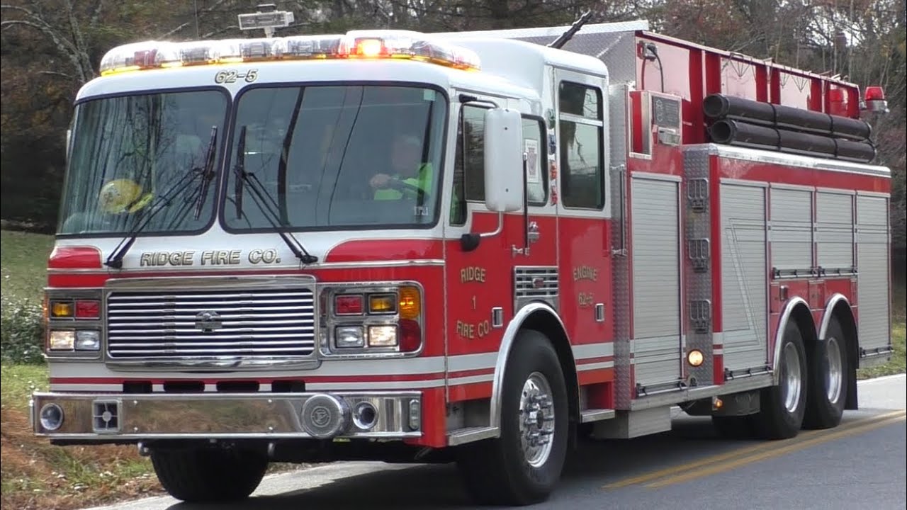 Ridge Fire Company Engine 62-5 & Brush 62 Responding 11/11/19 - YouTube