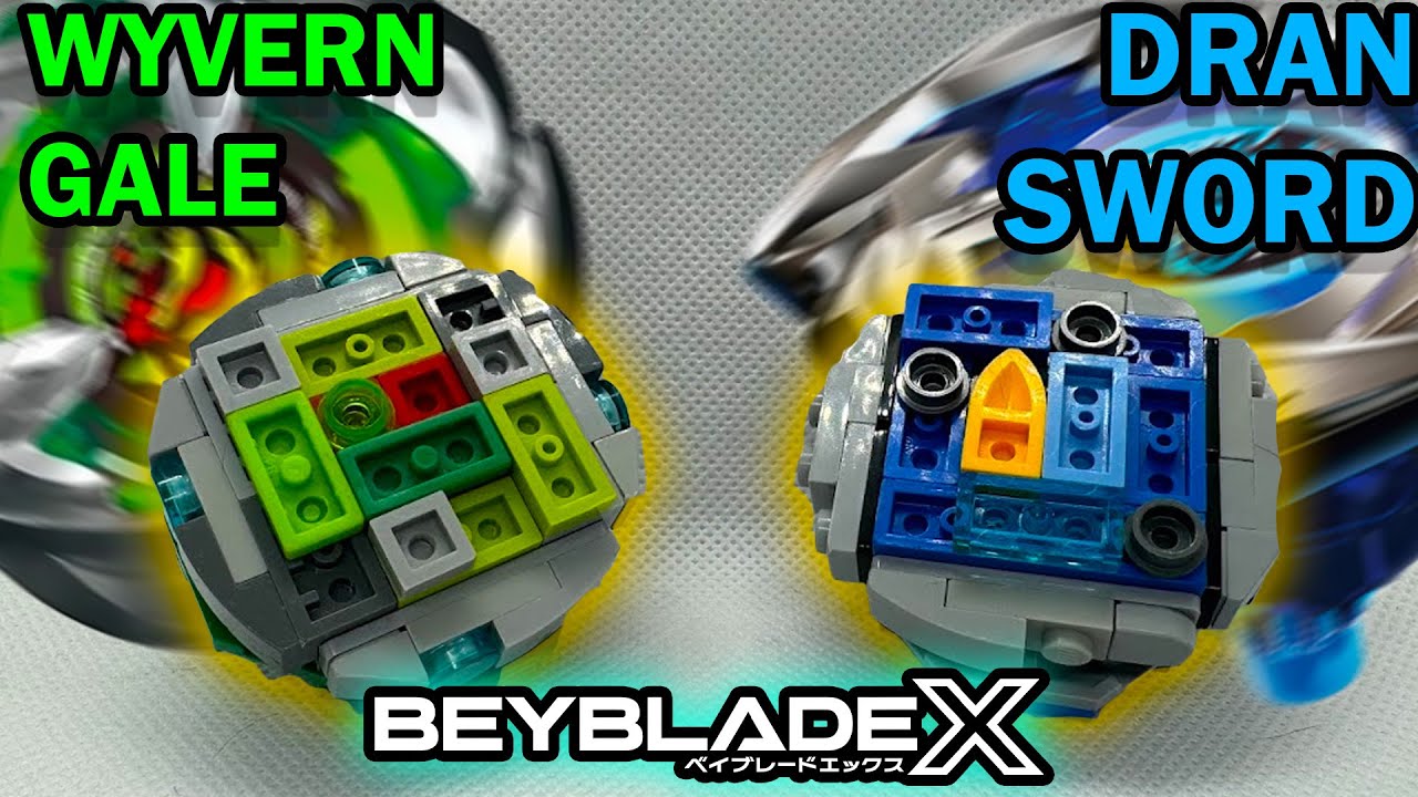 Lego Dran Sword vs Wyvern Gale Lego Beyblade Battles - YouTube