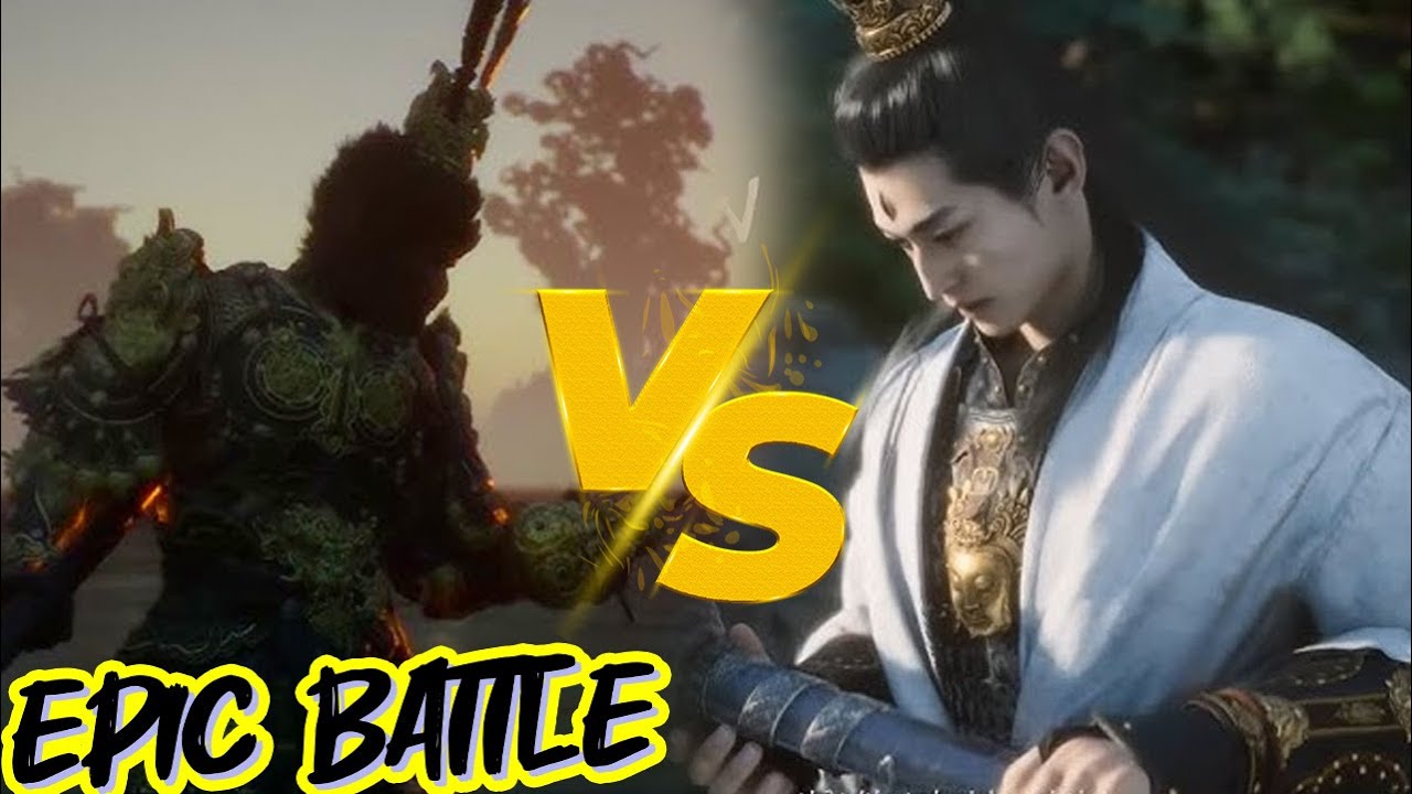Black Myth Wukong BVB Boss Vs Boss | The Great Sage's Broken Shell vs ...