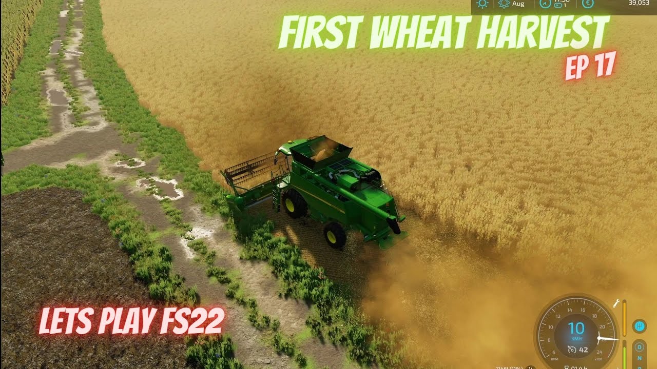 Lets play fs22 Ep 17. My first wheat harvest on the new farm. - YouTube