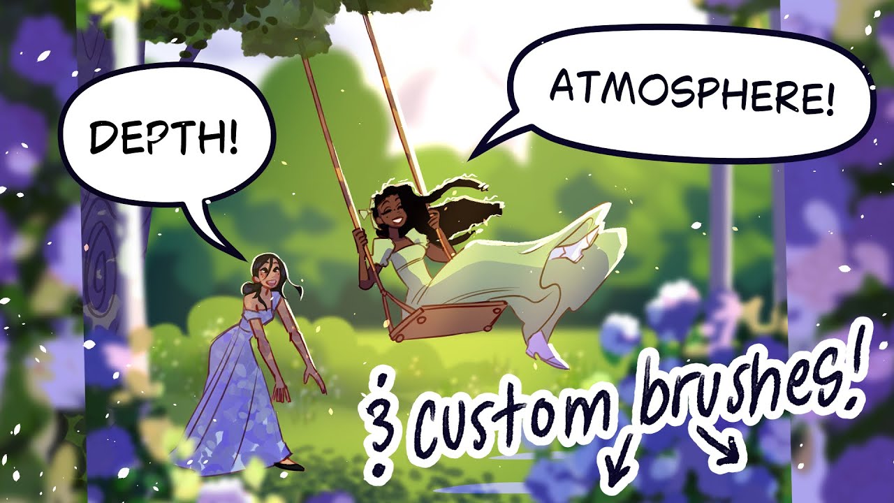 Let's Draw a Sunny Garden Landscape☀️: An In-Depth Tutorial - YouTube