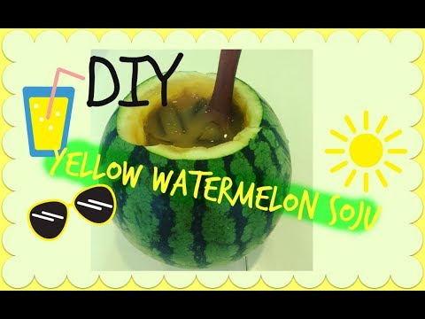 DIY Yellow Watermelon Soju