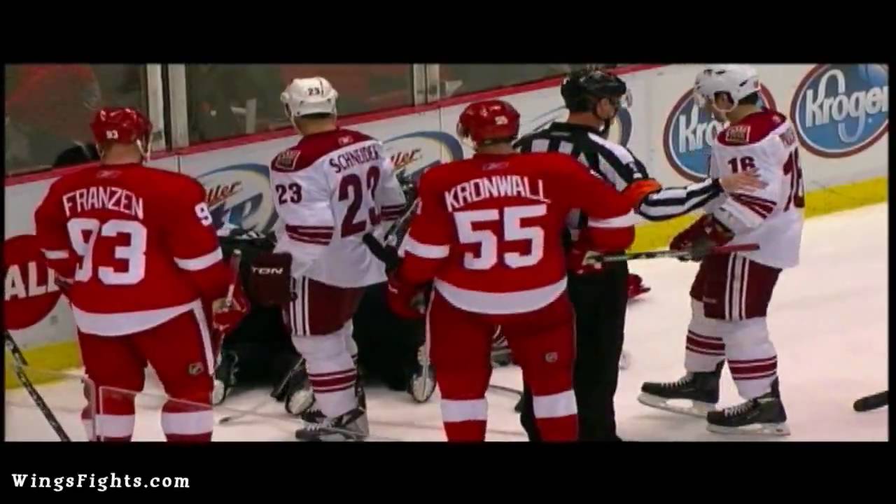 Justin Abdelkader Vs Keith Yandle (Roughings) 04/25/10 - YouTube