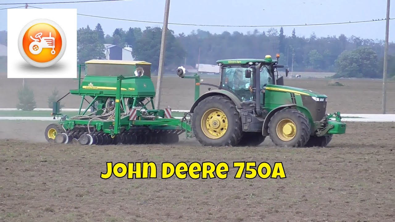 Seeding 2018 | John Deere 750A no-till seeder in action - YouTube