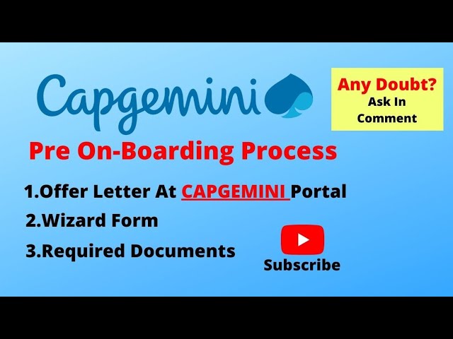 Capgemini Offer Letter Portal - Infoupdate.org