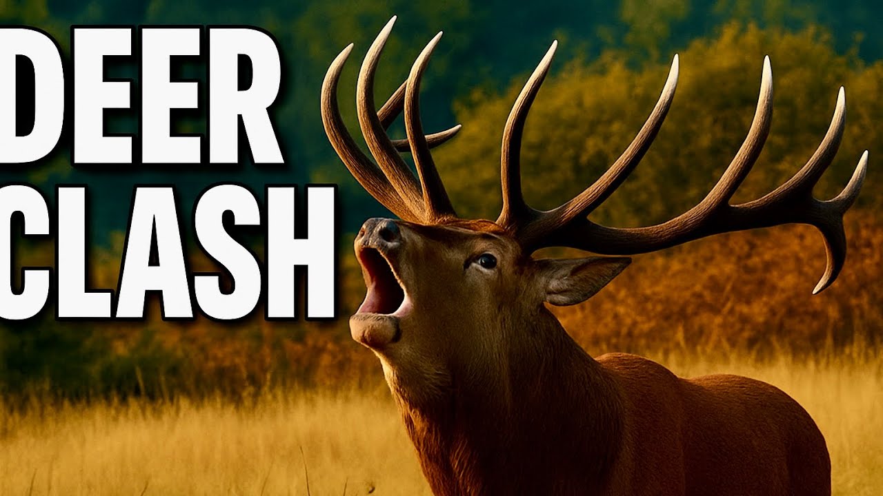 Crazy Deer Clash in London, Richmond Park, - YouTube