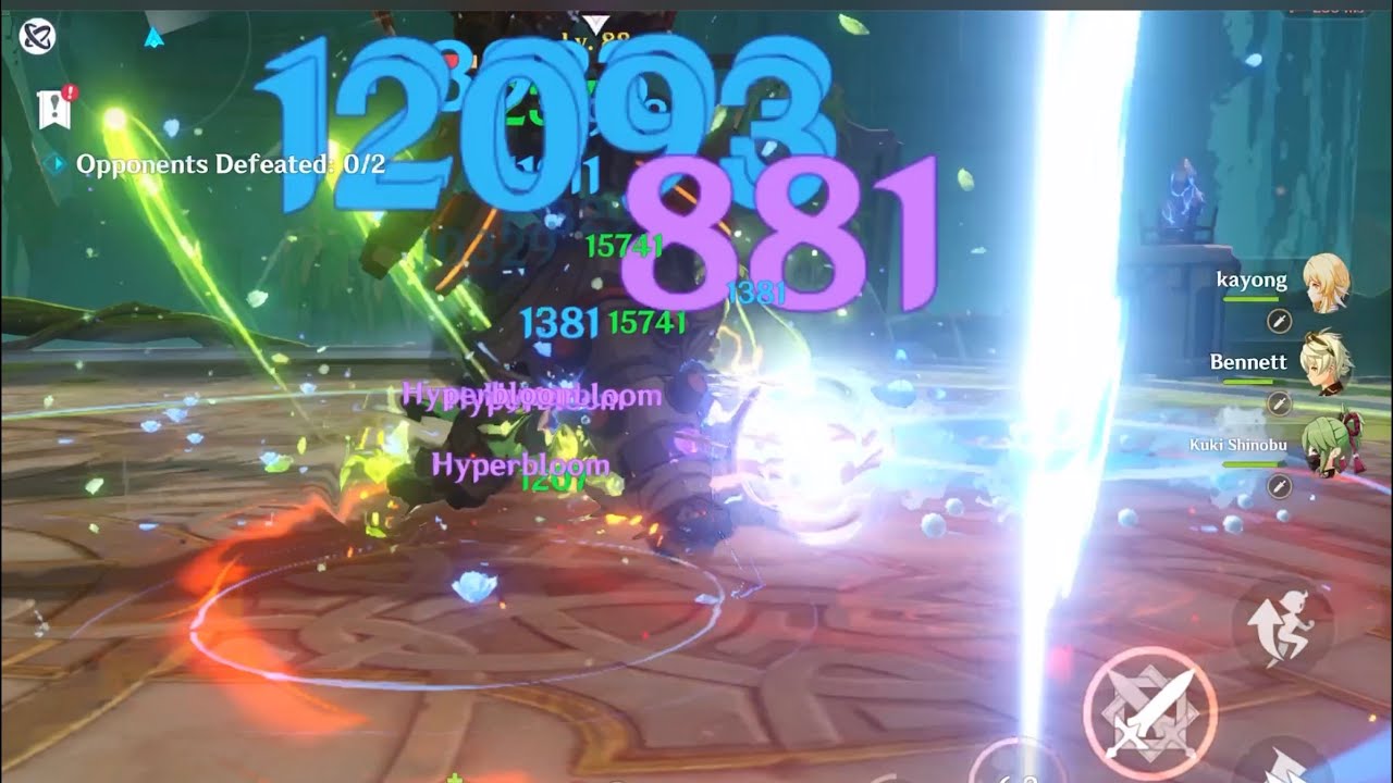 Ayato hyper carry with hyperbloom | Genshin Impact Dendro Traveler ...