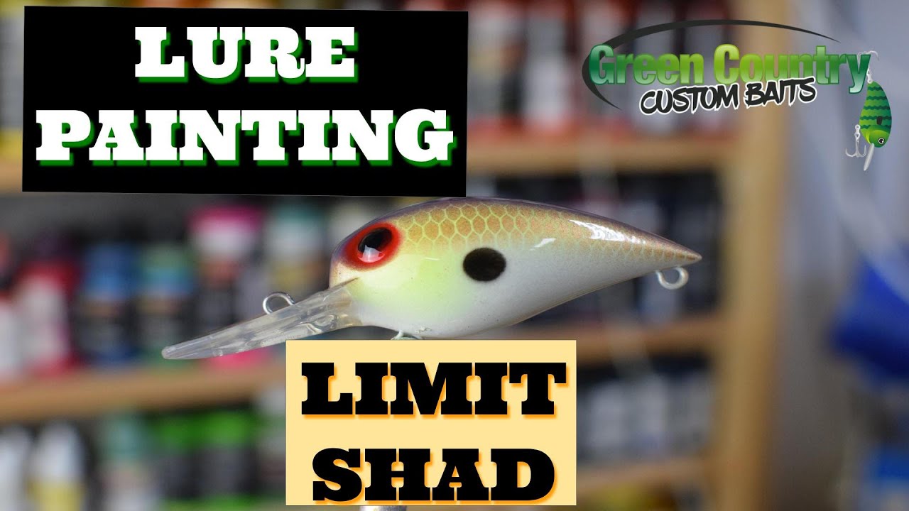 LURE PAINTING---LIMIT SHAD----CLEAR OR STAINED WATER - YouTube
