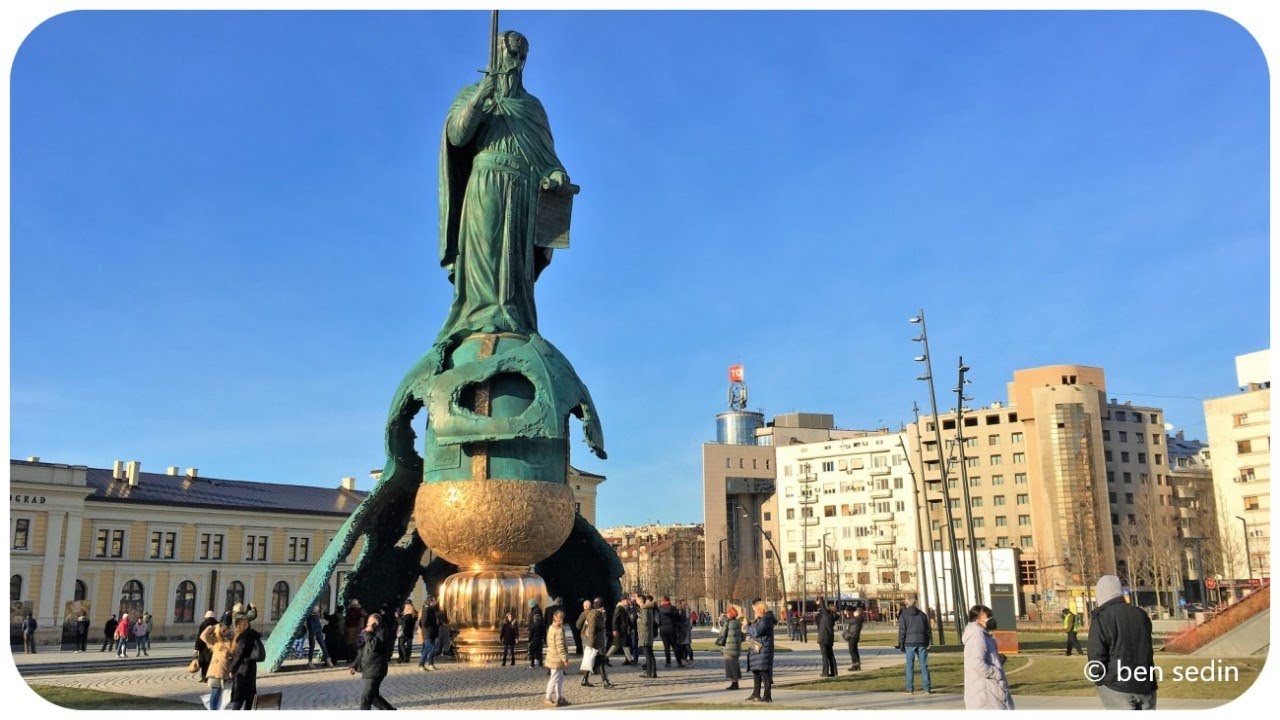 Stefan Nemanja Monument, Savski Square - Belgrade, Serbia - YouTube