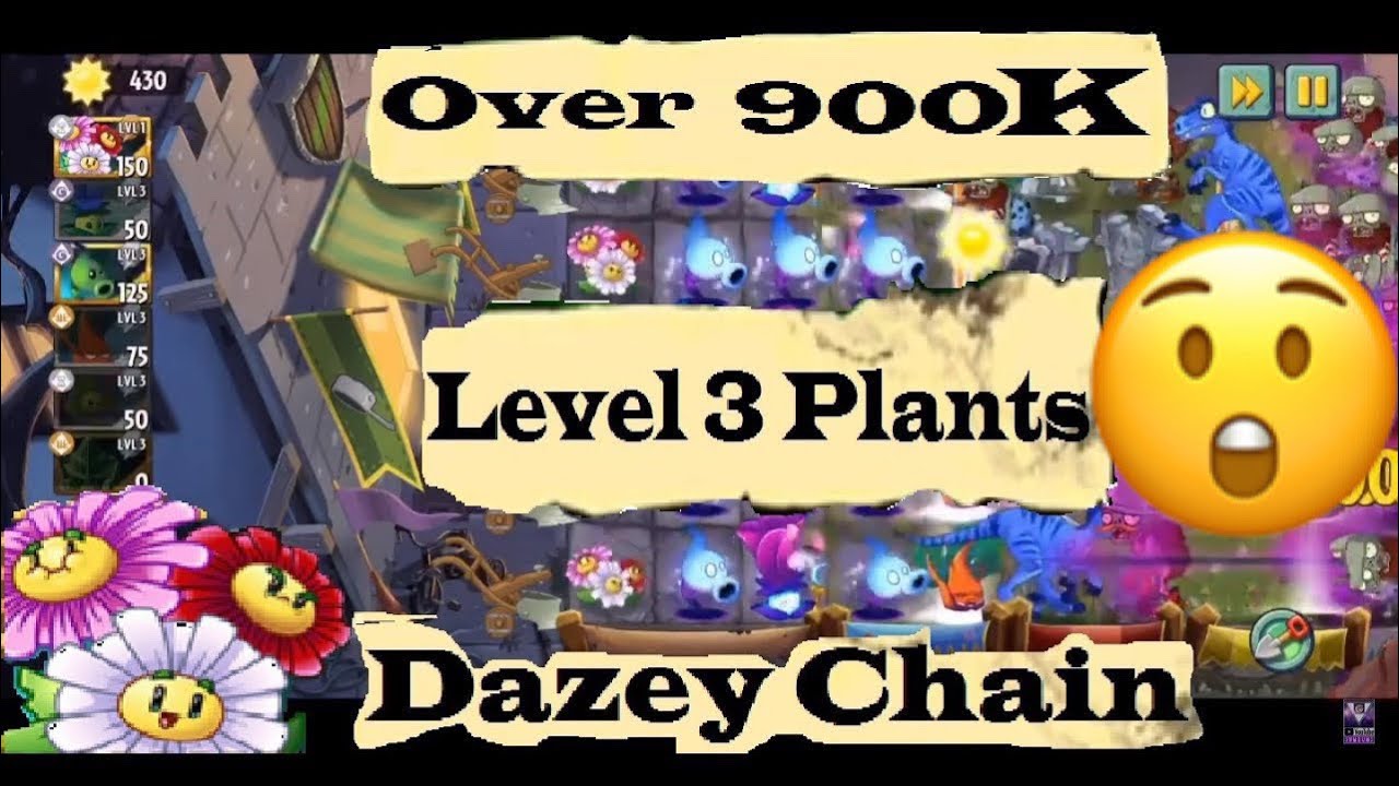 Plants vs Zombies 2 Battlez Season 2 OVER 900k Dazey Chain (PvZ Battlez ...