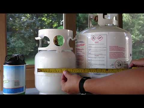 Propane Cylinder Comparison - 20 lbs, 5 lbs and 1 lb Refillable Tanks ...