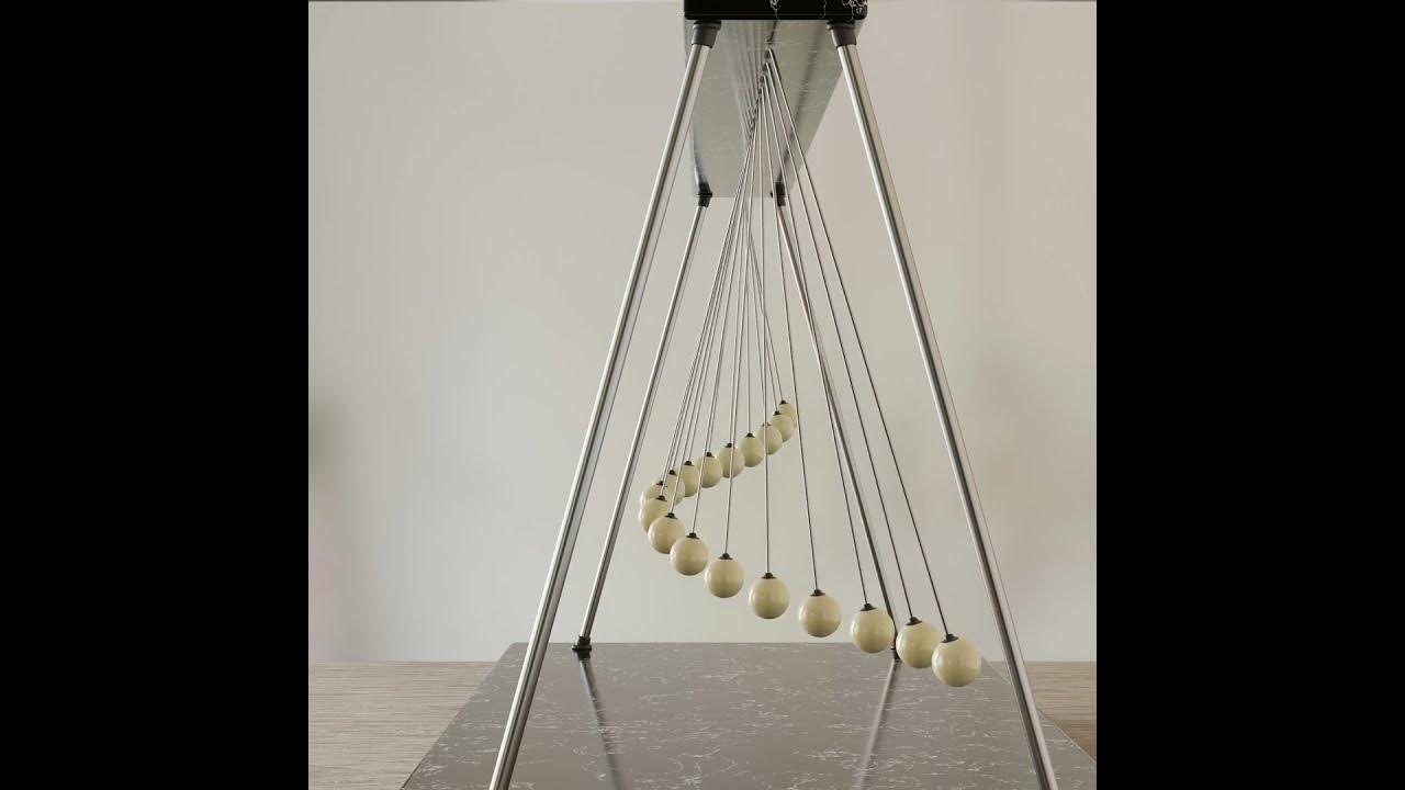 Pendulum Waves Animation Slow Motion Mesmerizing Satisfying Pattern ...