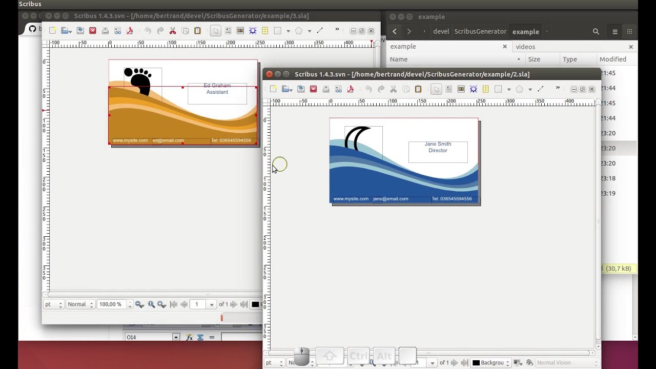 ScribusGenerator how to - mail-merge for Scribus - YouTube