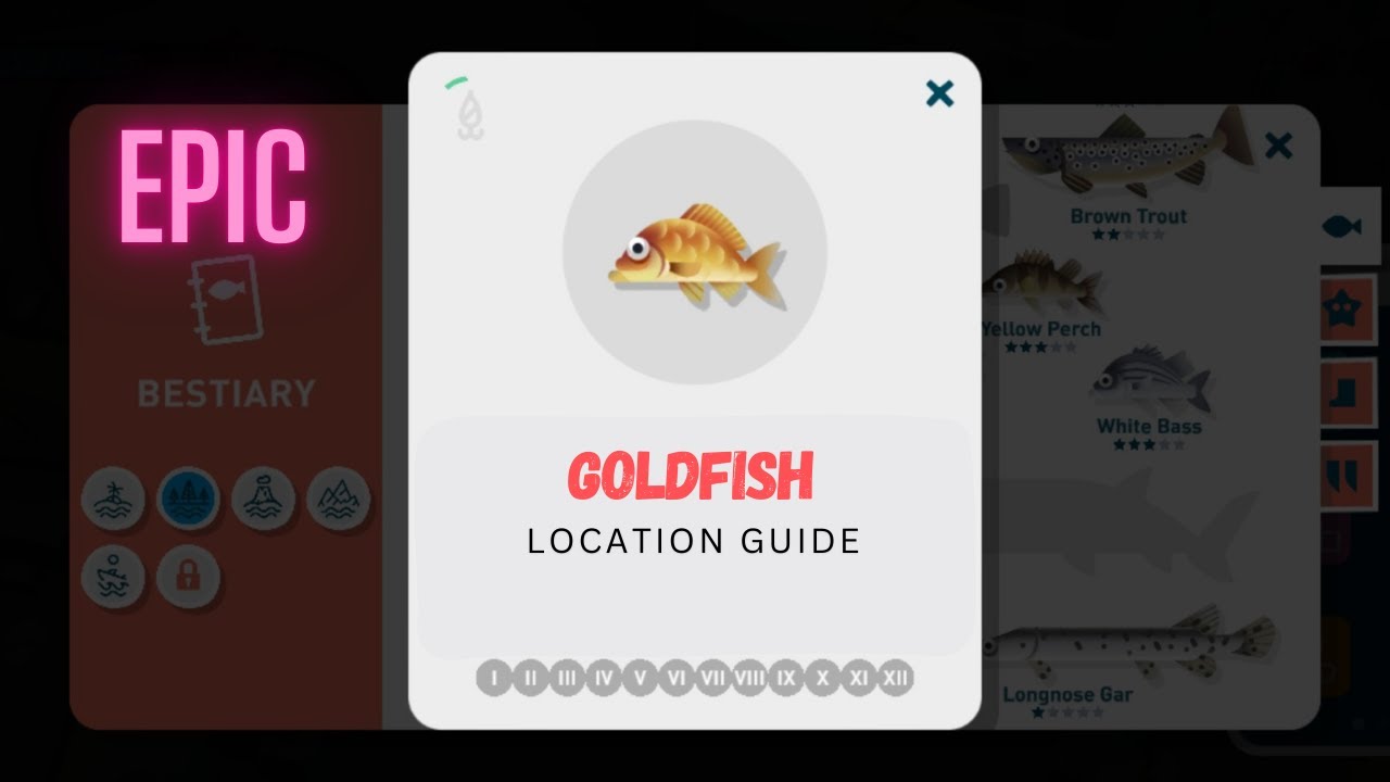 Creatures of The Deep Goldfish Location Guide #walkthrough #shredder # ...