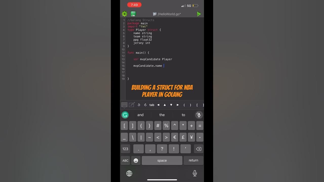 Go Programming: Golang Structs #programming #coding #shorts - YouTube