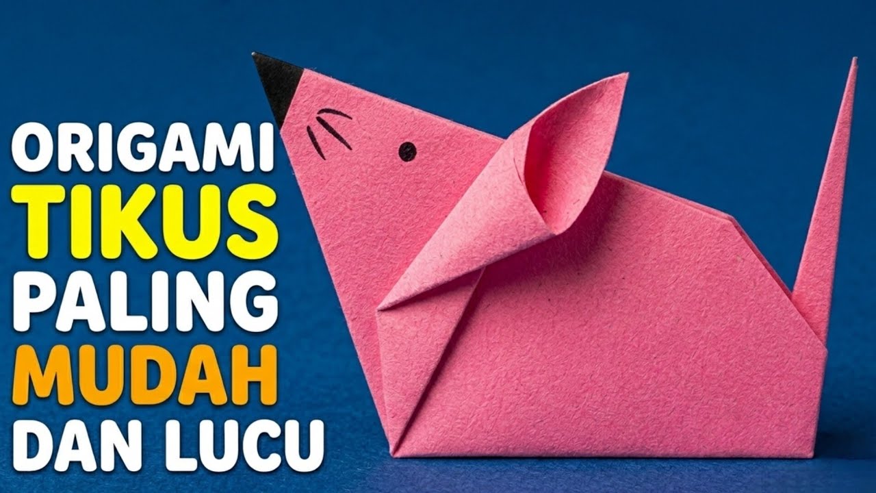 Cara Membuat Origami Tikus Paling Mudah dan Lucu - YouTube