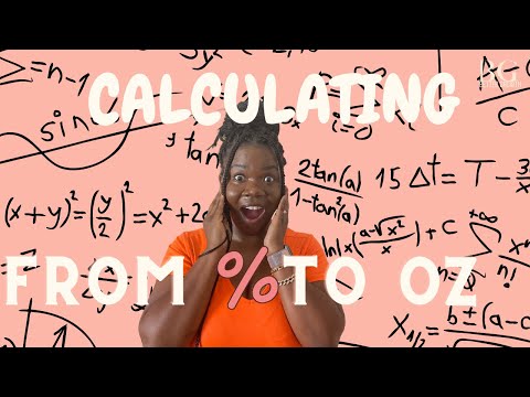 How To Calculate Formulas Percentage To Ounce ￼| For Beginners | Skincare Business